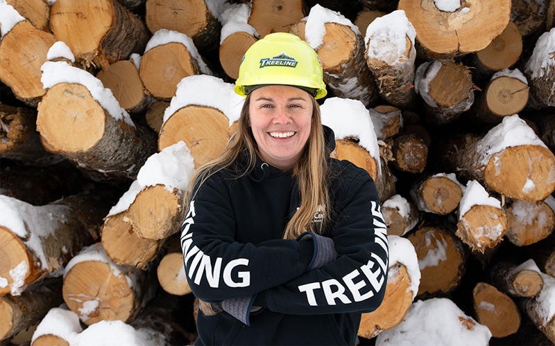 Treeline Inc. | Women Loggers | Tigercat Logging Articles