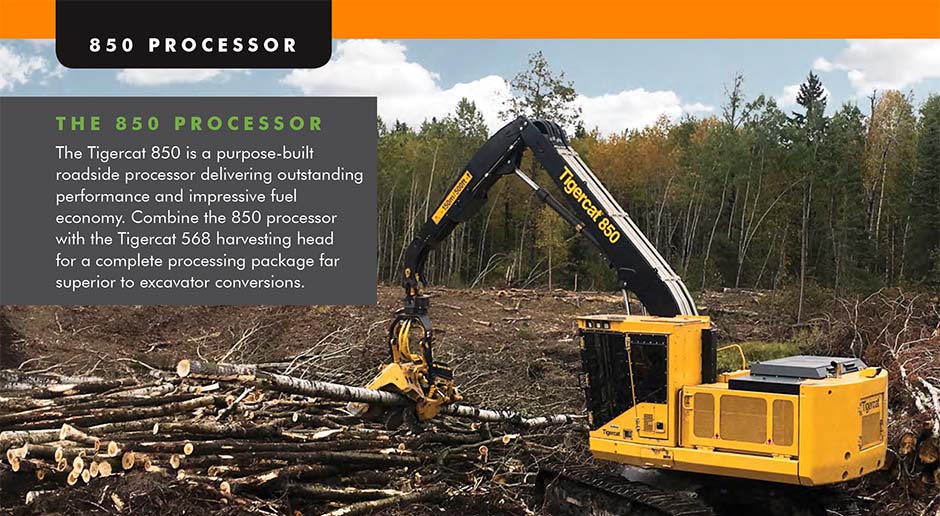 850 Processor Brochure | 850 Specifications | Tigercat